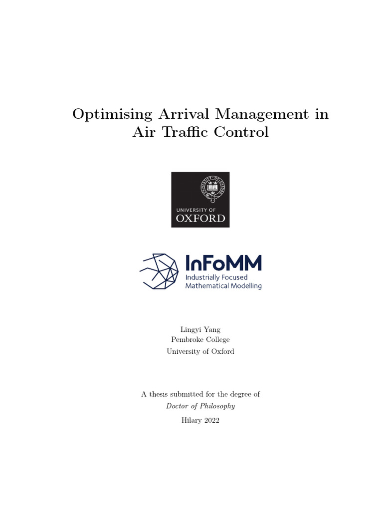 Yang 2022 Optimising Arrival Management | PDF | Mathematical ...