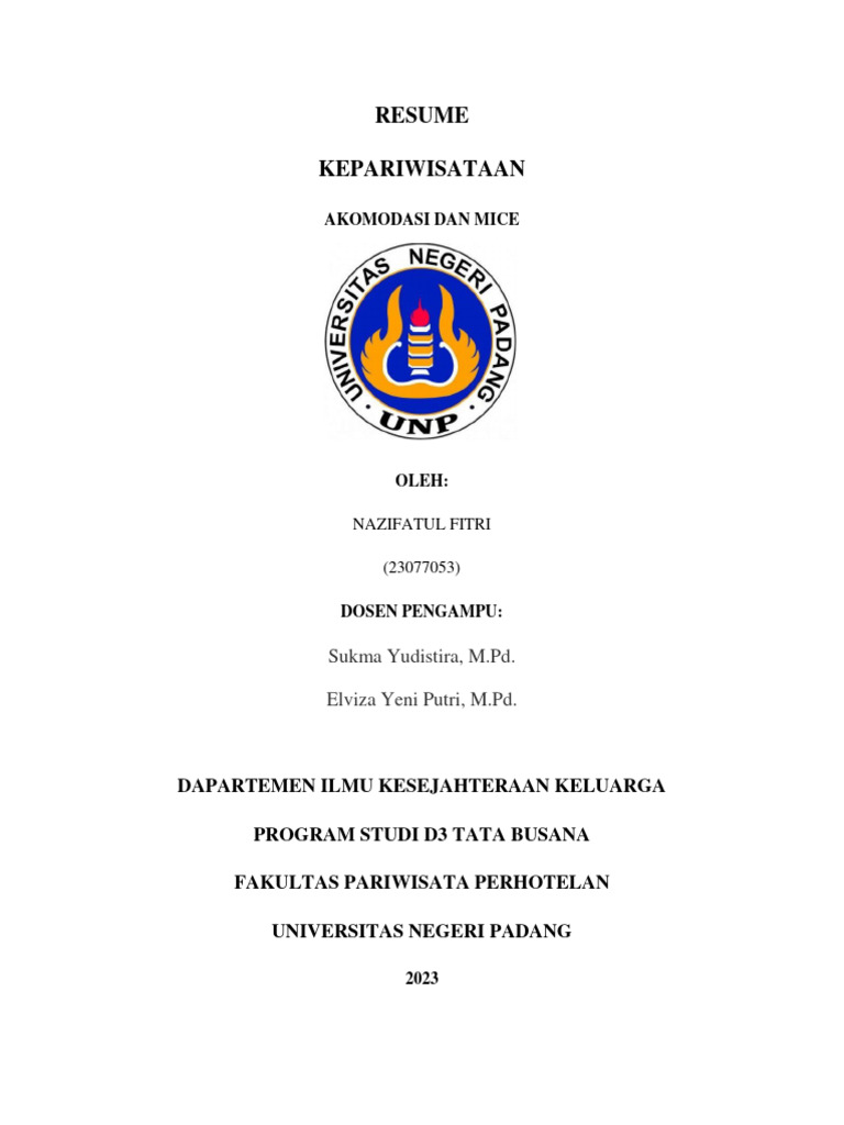 Jenis Akomodasi dalam Pariwisata | PDF