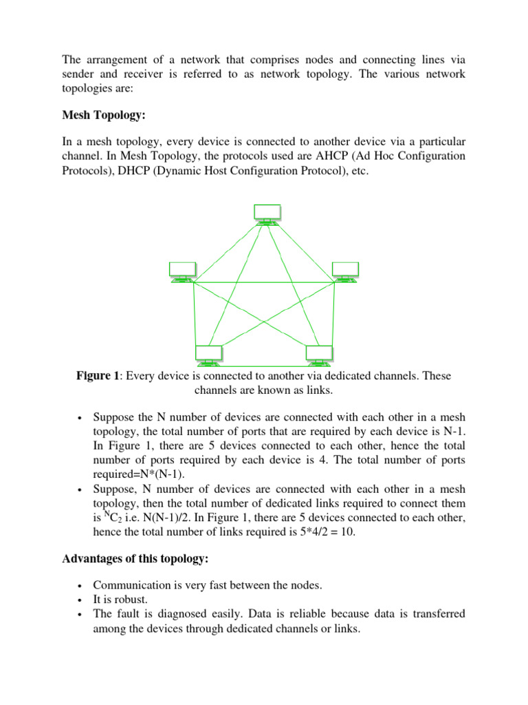 topology | PDF | Network Topology | Computer Network