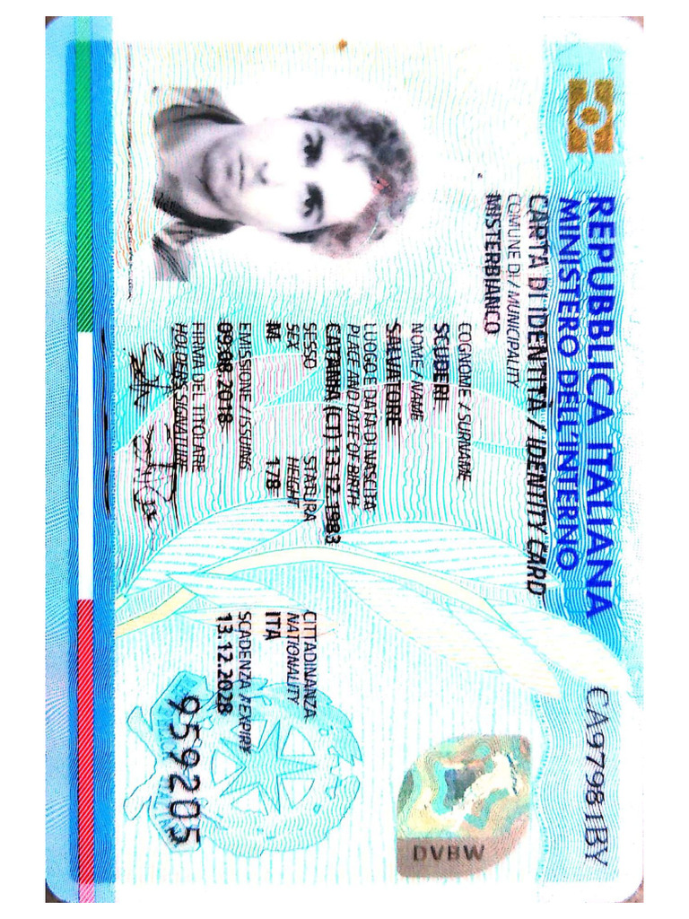 Carta D' Identita | PDF