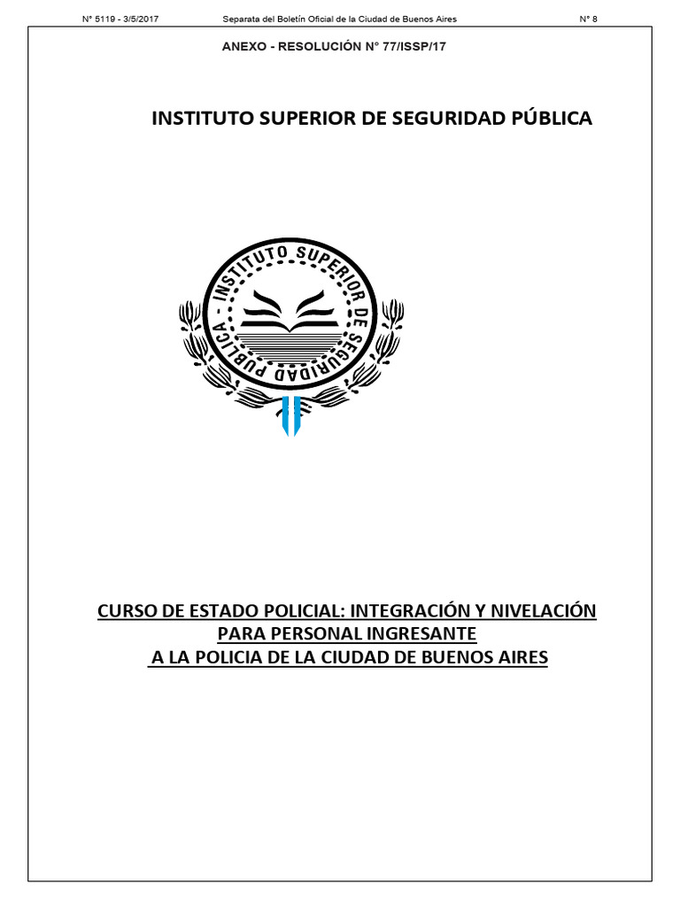 Pe Res Mjysgc Issp 77 17 Anx | PDF | Policía | Derecho penal