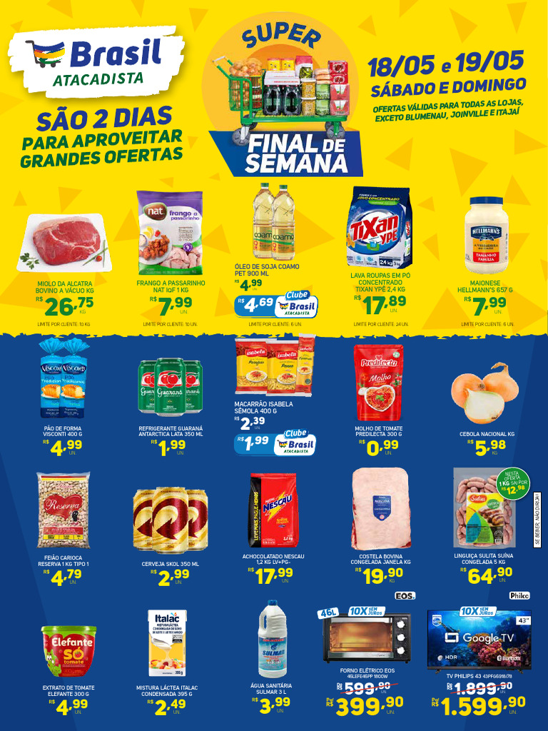 FOLHETO SUPER FINAL DE SEMANA - 18 e 19.05 | PDF | Alimentos