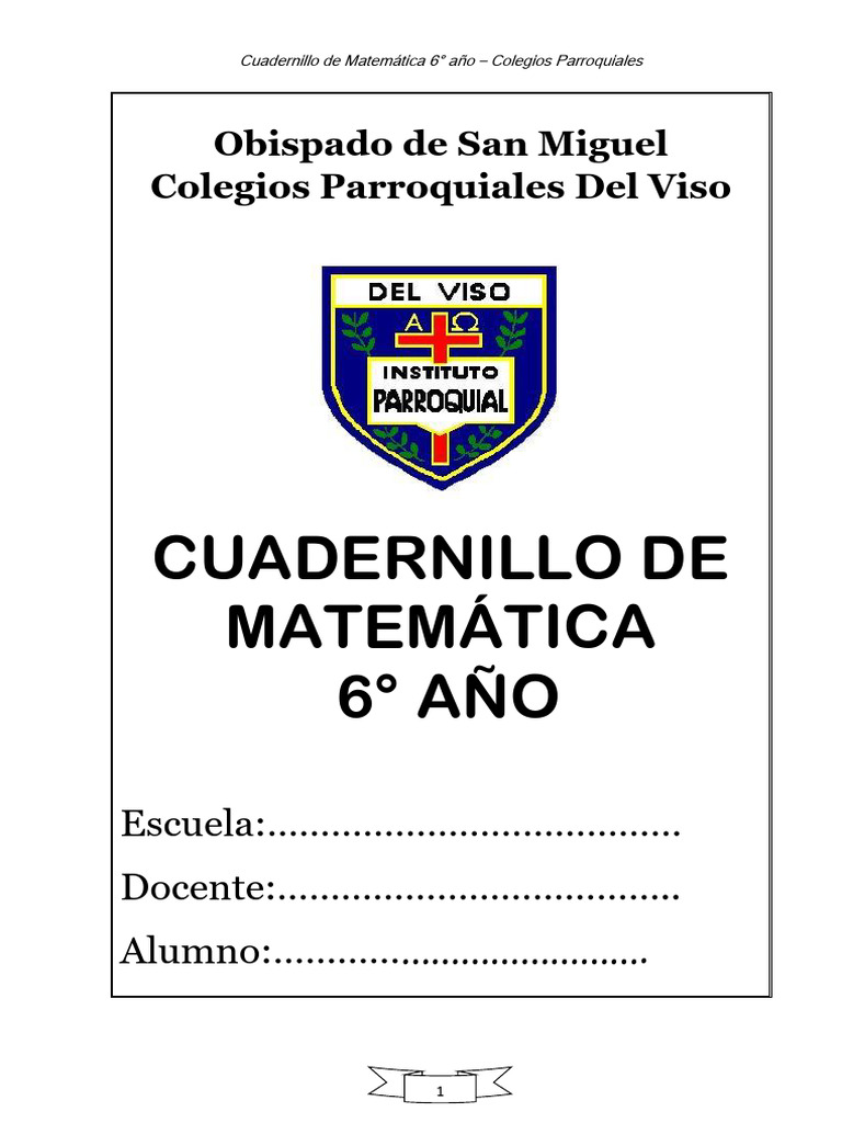 Cuadernillo 6 - MAT | PDF | División (Matemáticas) | Ángulo