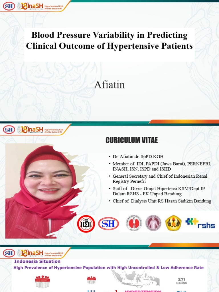 Afiatin WS Omron BPV Inash 2024 | PDF | Hypertension | Blood Pressure