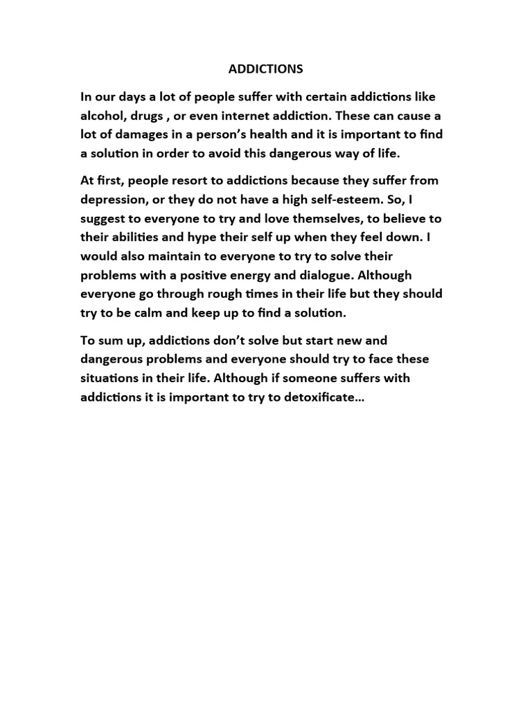 Overcoming Addictions: A Guide to Recovery | PDF
