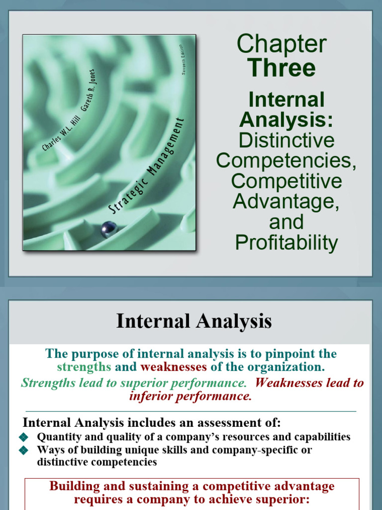 3 For Chapter 03 Lecture 04 | PDF | Competitive Advantage | Swot Analysis