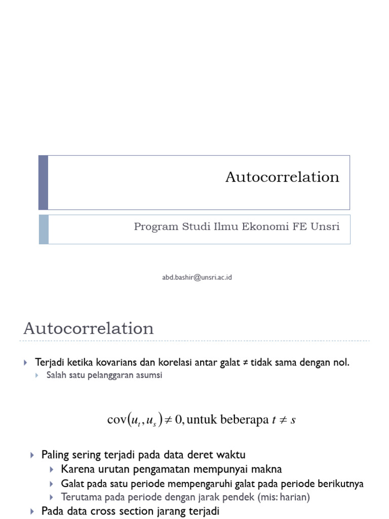 11 Autocorrelation | PDF