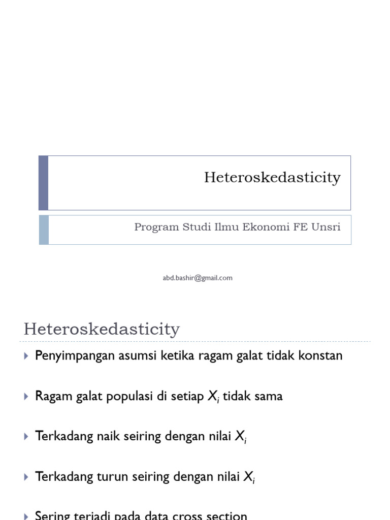 10 Heteroskedasticity | PDF