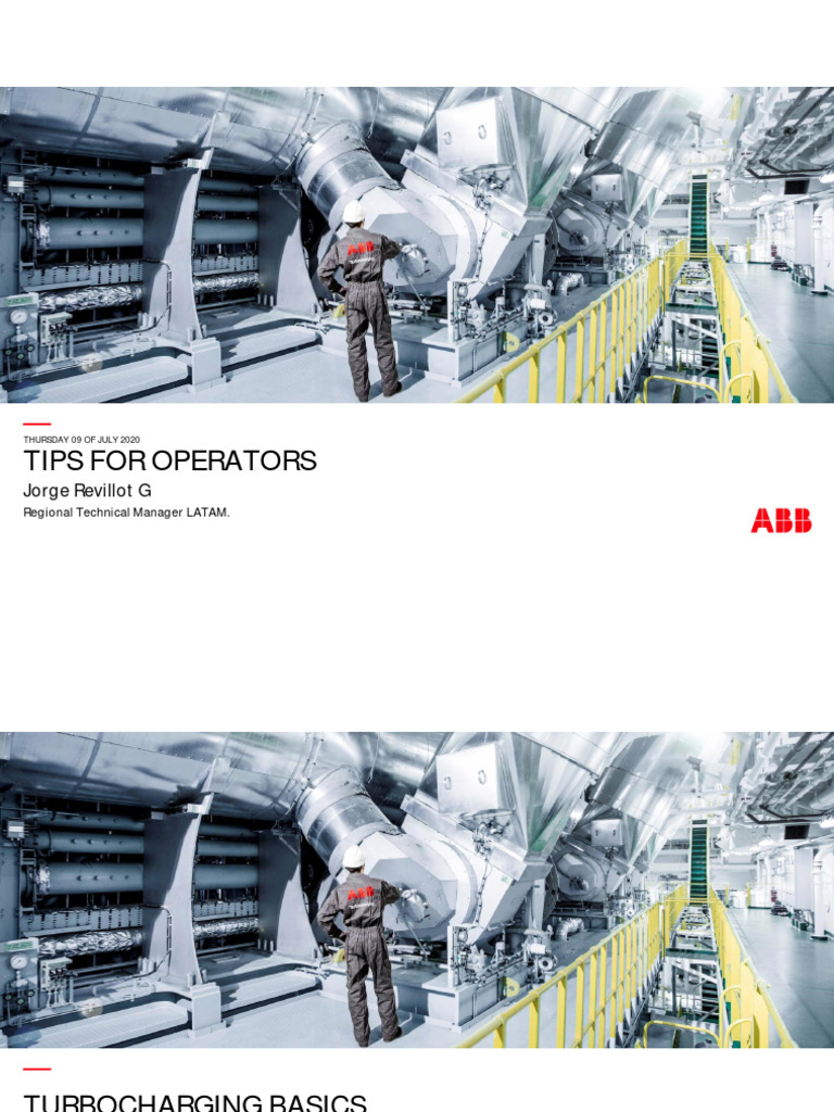 ABB Turbocharging - Tips For Operators - July 2020 | PDF | Turbocharger ...