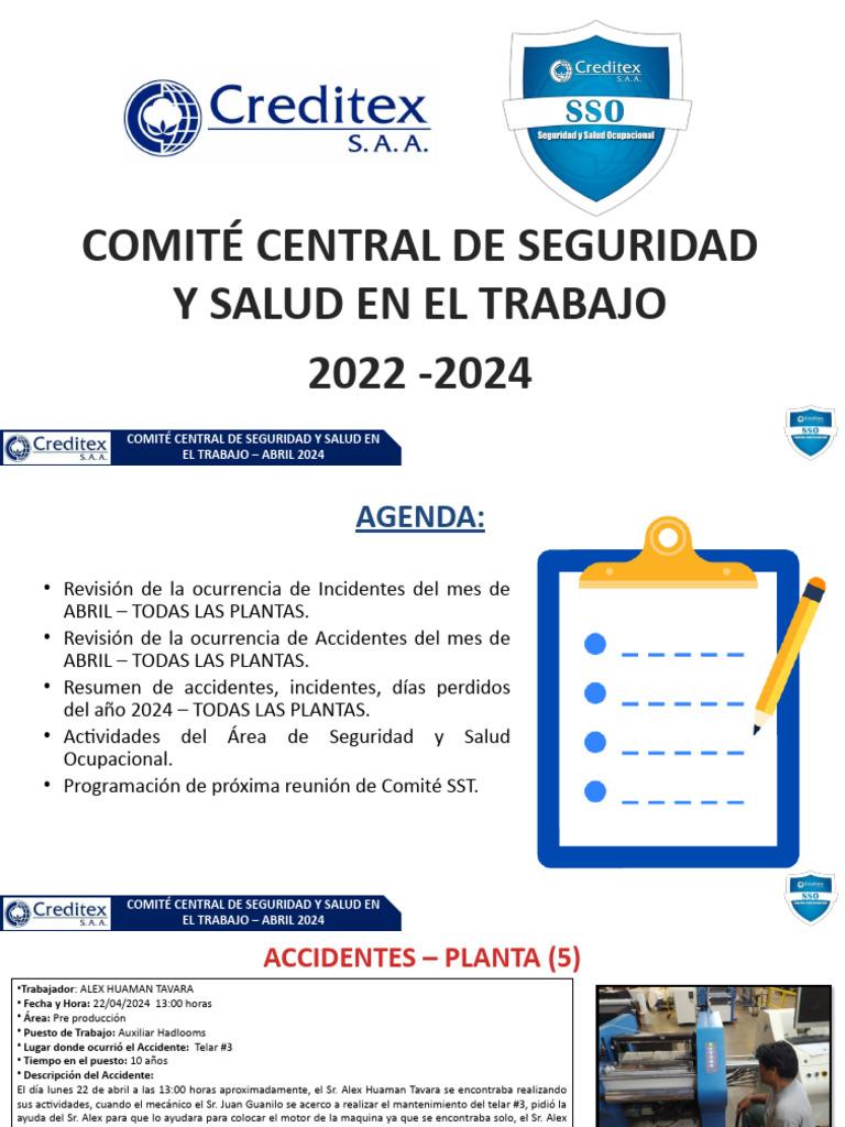 Comite SST - Mayo 2024 | PDF