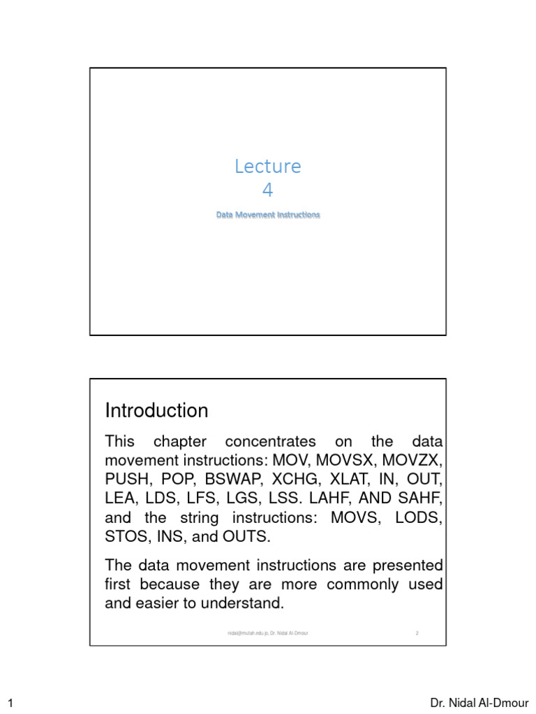 2_Lecture 4 micro | PDF | Office Equipment | Computer Programming