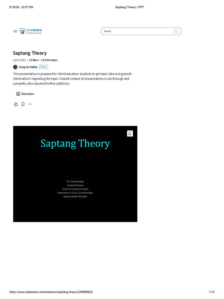 Overview of Saptang Theory | PDF | Fortification | Taxes