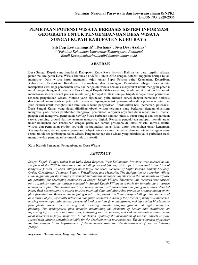 Pemetaan Potensi Wisata Berbasis Sistem Informasi Geografis Untuk ...