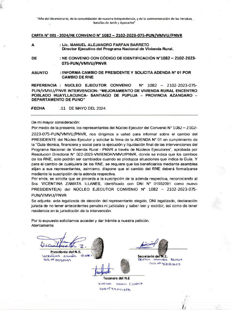 EXP - CONVENIO NE #1082-2102-2023-075-PUN-VMVU-PNVR-comprimido | PDF | Gobierno | Pobreza
