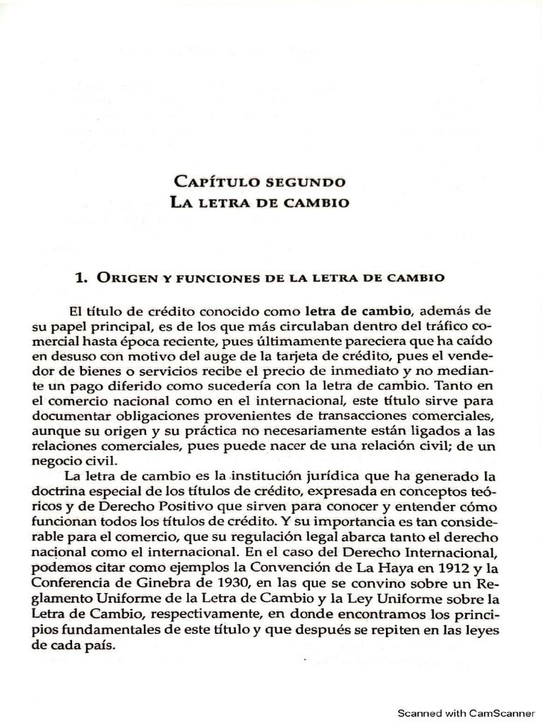 Clase 9 y 10 Letra de Cambio | PDF