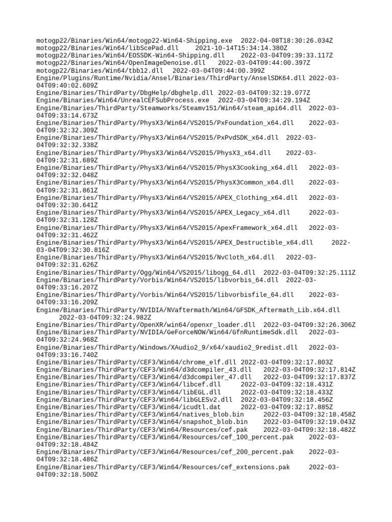 Manifest_NonUFSFiles_Win64 | PDF | Computing | Computer File
