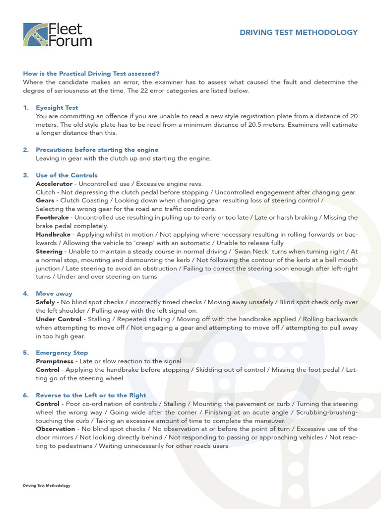 11.1 Driving Test Methodology | PDF | Traffic | Traffic Light
