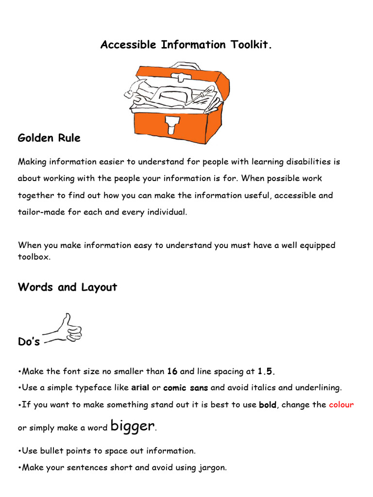 Accessible Information Toolkit | PDF | Information | Typography