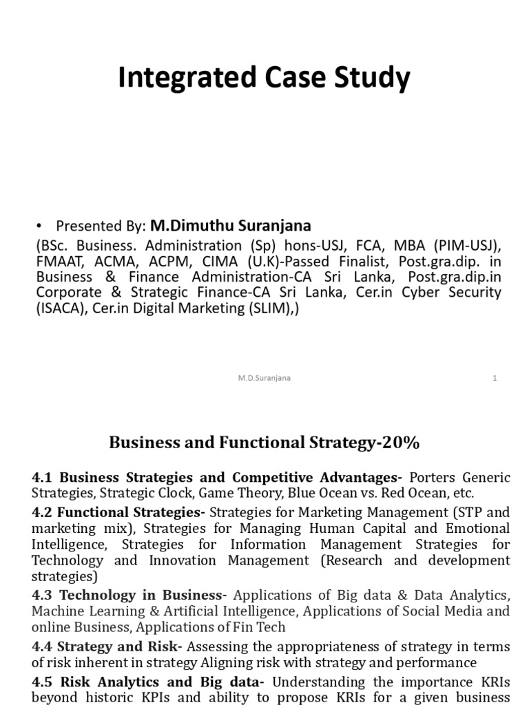 4.integrated Case Study 01 | PDF | Recruitment | Strategic Management