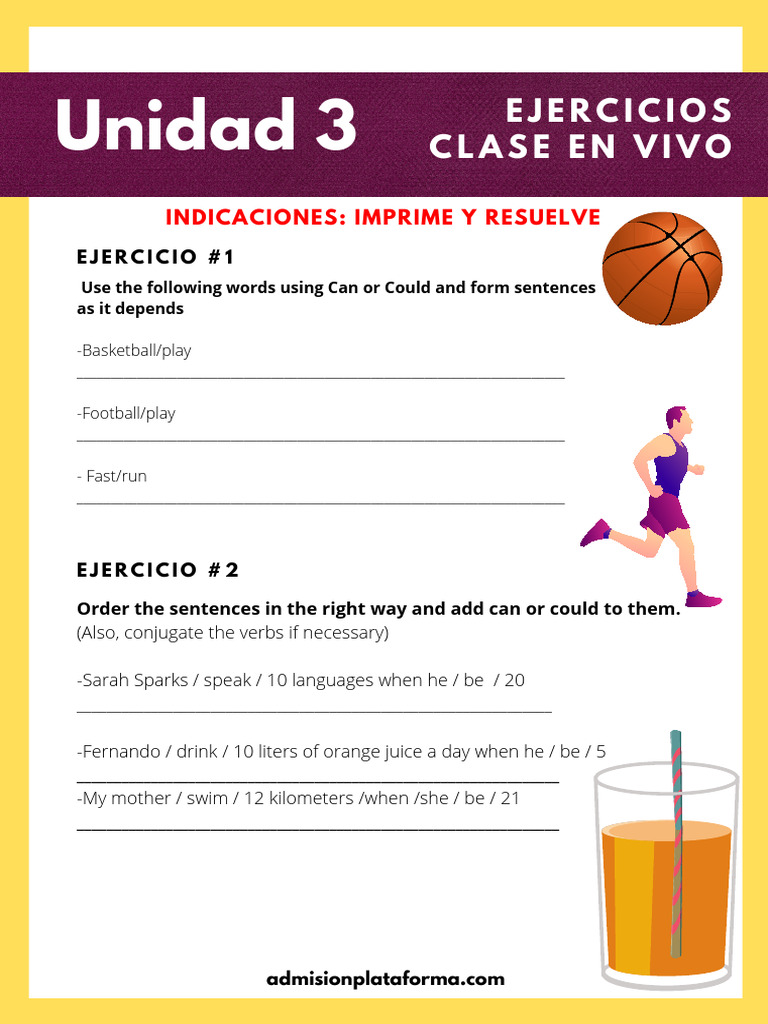 Ejercicios Unidad 3 UNIVERSIDAD INGLÉS | PDF | Language Families | Grammar