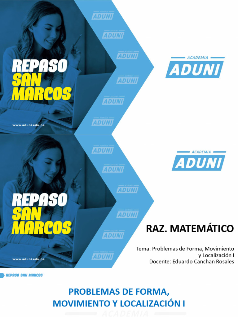 Repaso San Marcos - RM - Semana 7 | PDF | Triángulo | Simetría