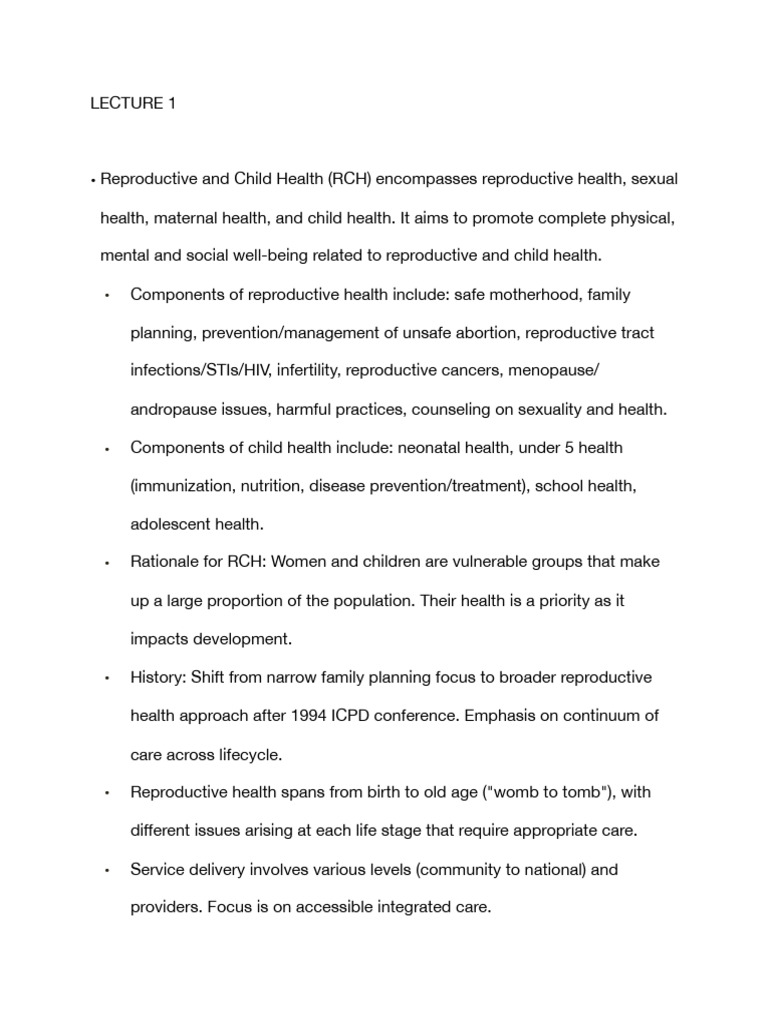 RCH Scribd | PDF | Family Planning | Health Care