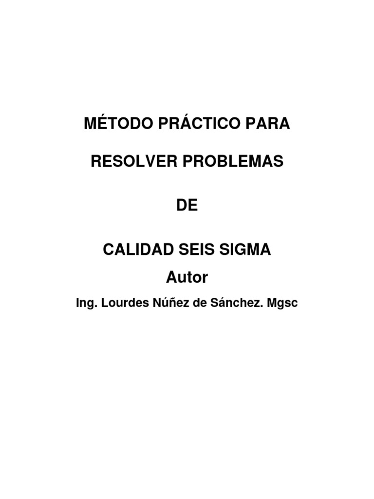 Seis Sigma | PDF | Six Sigma | Gestión de la calidad