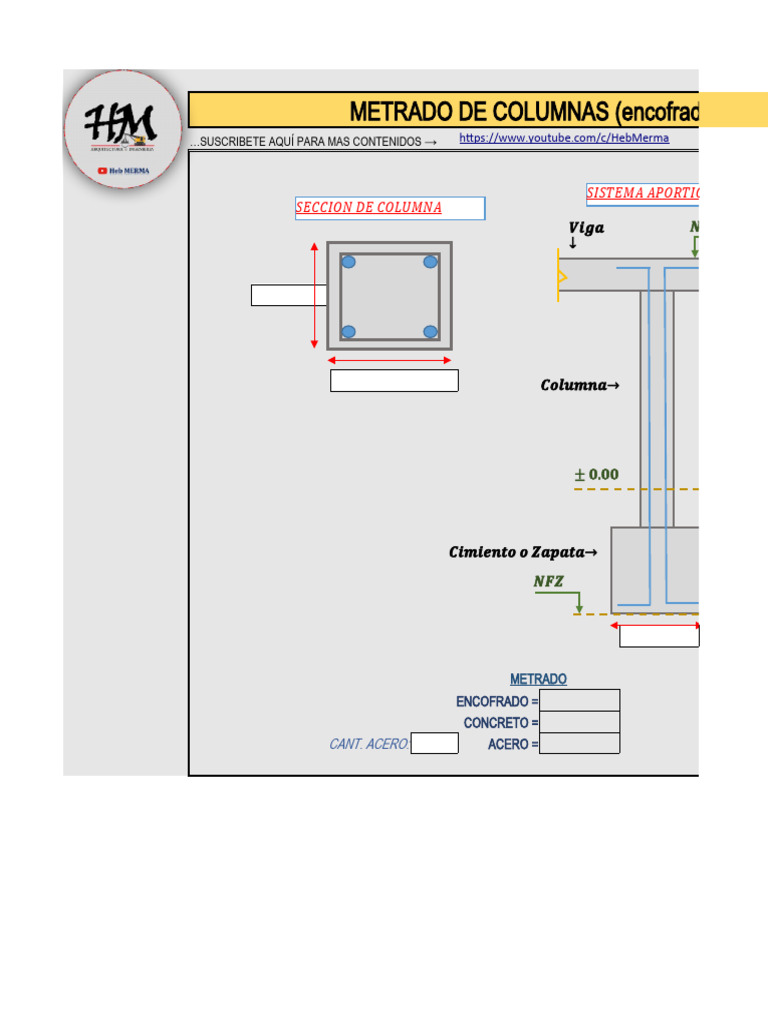 Distribución de Columnas en Casa de 2 Pisos | PDF