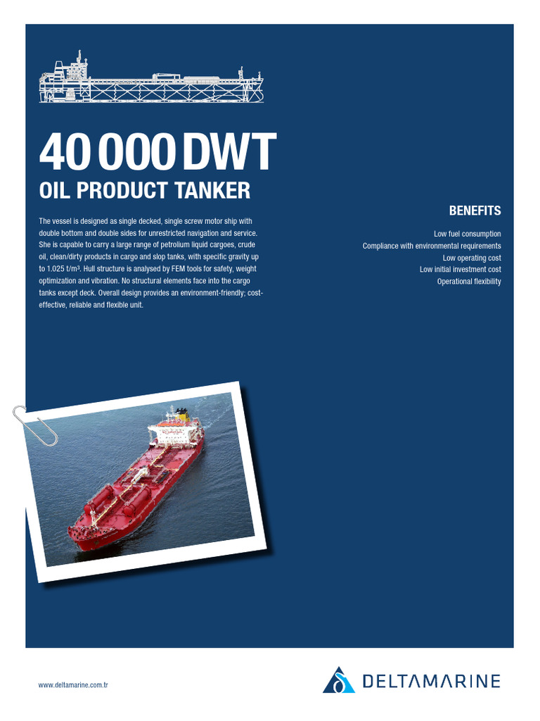 Oil Tanker-40000 DWT | PDF | Oil Tanker | Ships