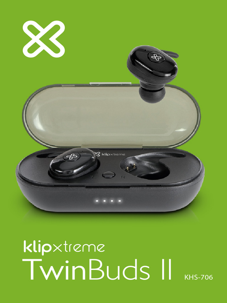 Klip Xtreme KHS-706WH TwinBuds II Headphone | PDF | Headphones | Electromagnetic Interference
