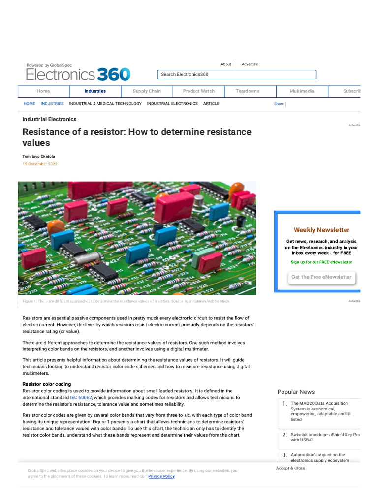 Resistance of a Resistor_ How to Determine Resistance Values ...