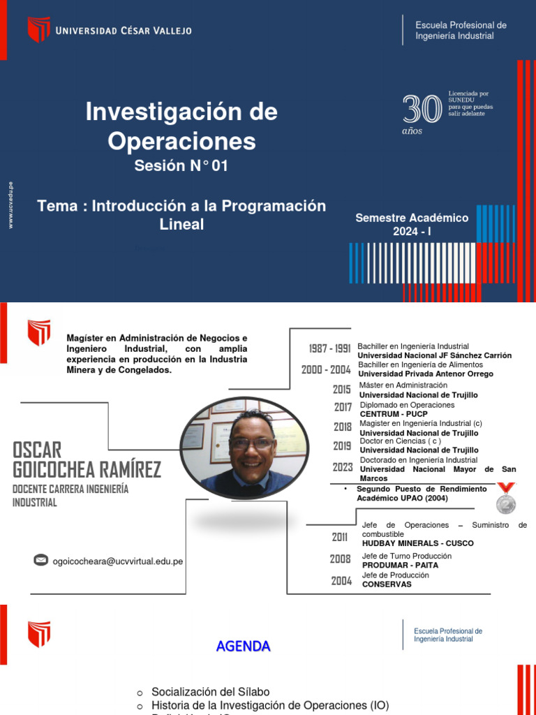 Sesión 01 - Introducción A Programación Lineal (PL) | Descargar gratis PDF | La investigación de ...