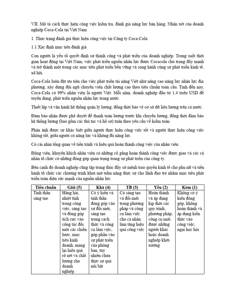 QTLLBH VII Kiểm tra đánh giá lực lượng bán hàng | PDF