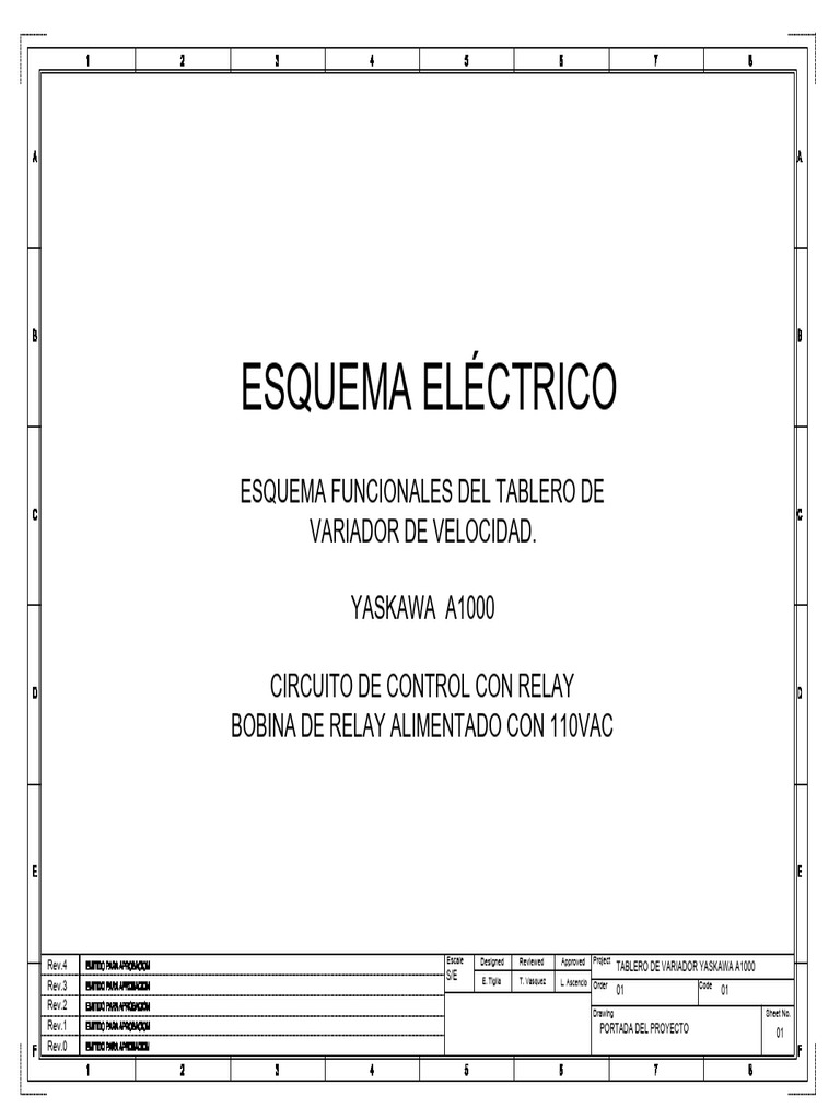 YASKAWA 350 HP A1000 BOBINA RELAY 110VAC PDF Cambiar Electricidad