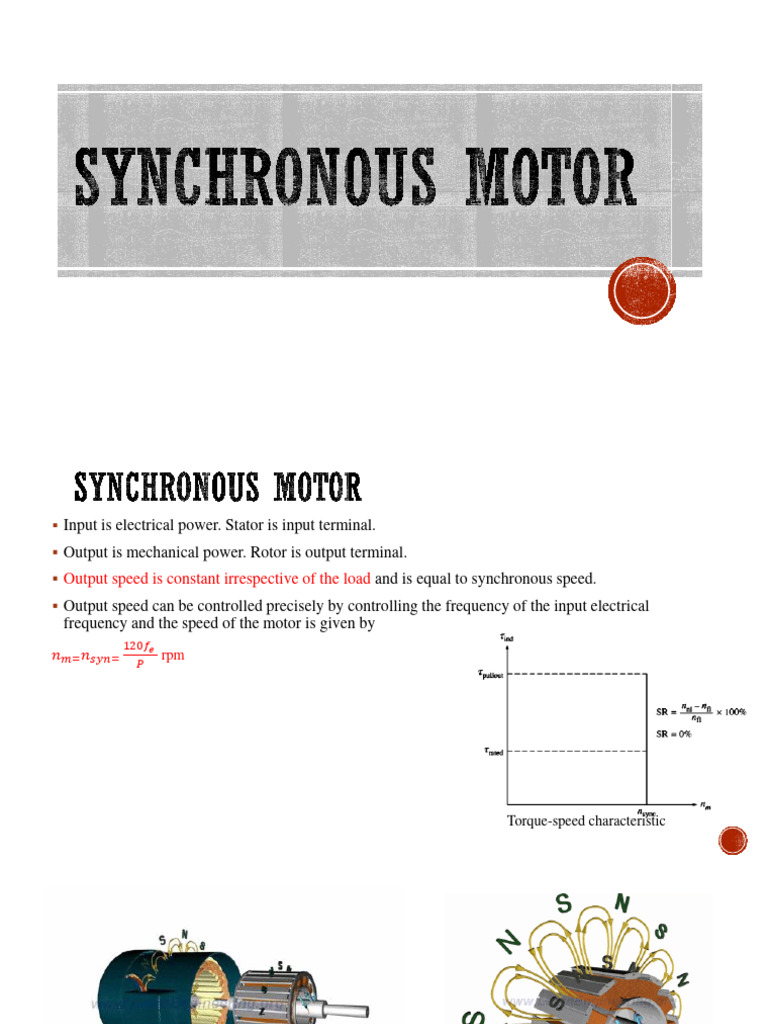 Synchronous Motor | PDF | Electric Motor | Materials Science