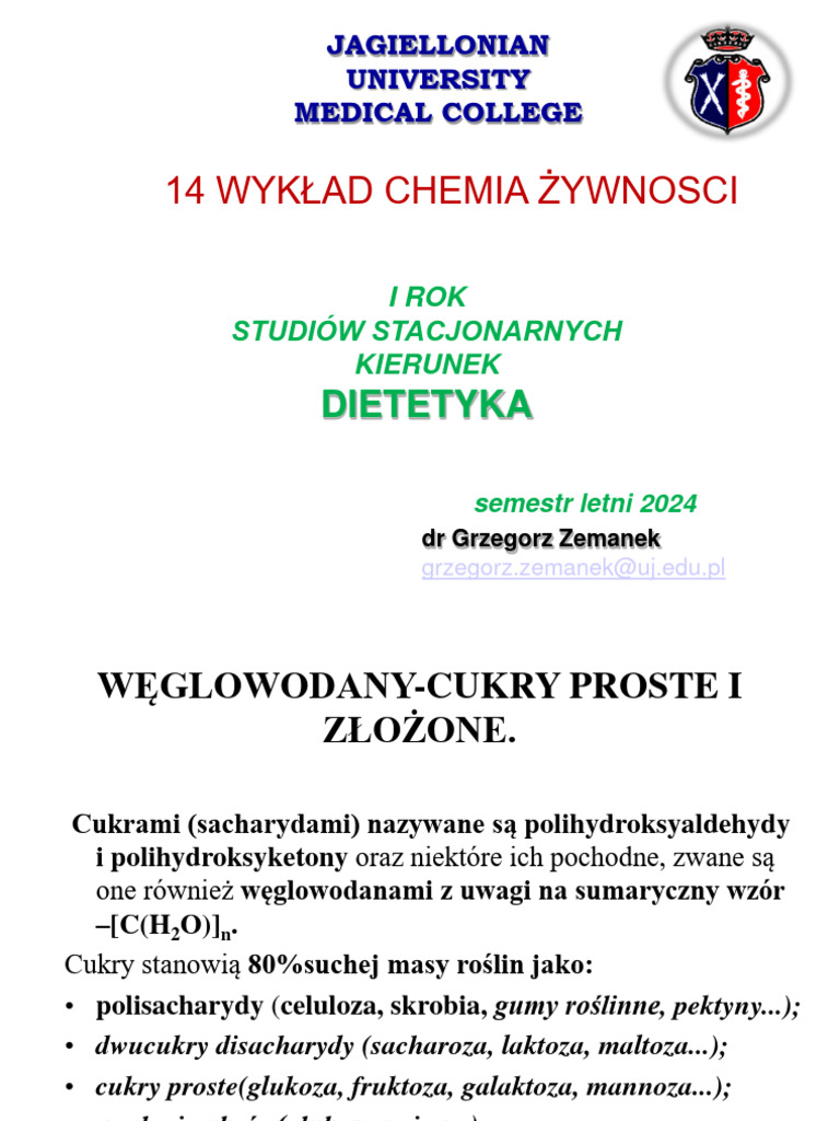 W14 - Weglowodany 2024 | PDF