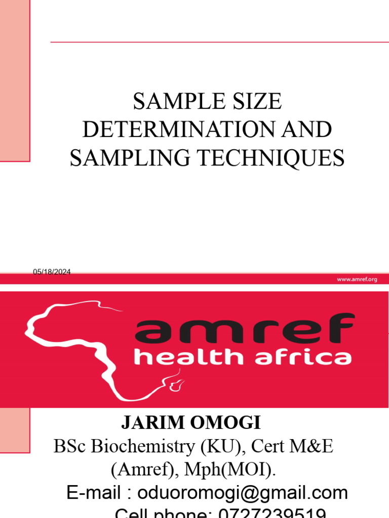 Sample Size Determination | PDF | Sample Size Determination | Sampling (Statistics)