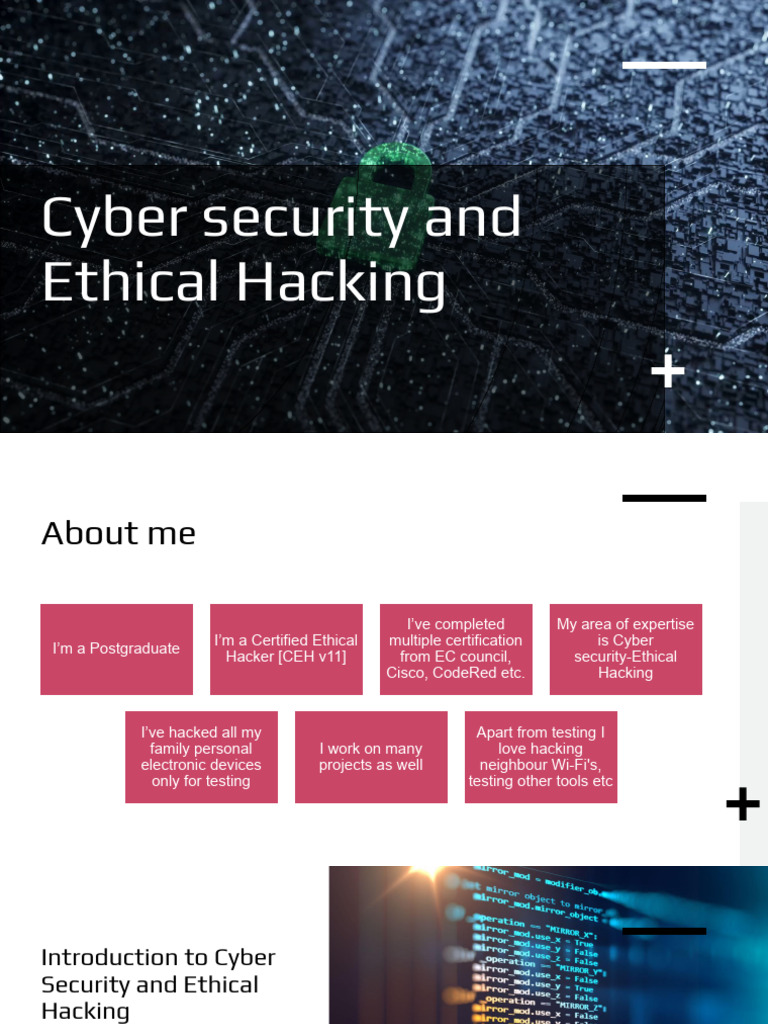 8 8 23 To 1 Introduction To Cyber Security | PDF | Information Security ...