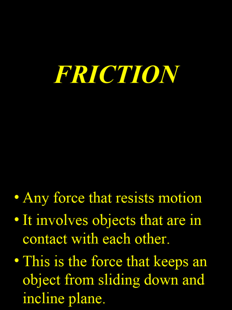 Friction | PDF | Politics | Science & Mathematics