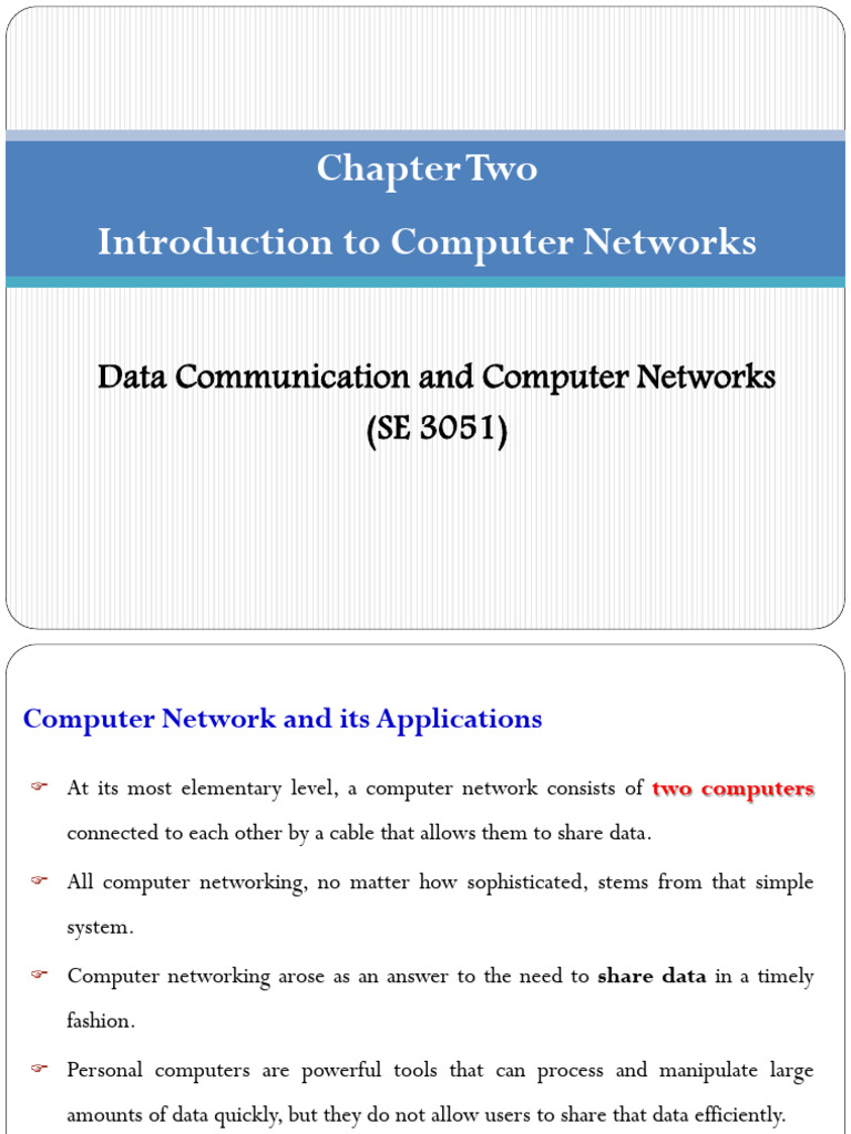 Chapter 2 | Download Free PDF | Network Topology | Computer Network