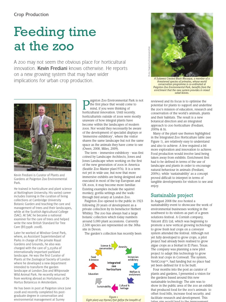 Feeding Time | PDF | Hydroponics | Zoo