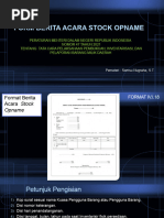 Contoh BA Stock Opname | PDF