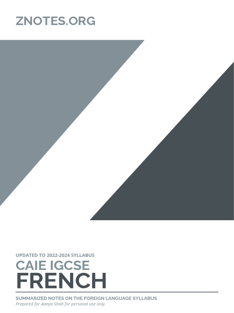 Caie Igcse French 0520 Foreign Language 61892cb66e6feb3cb7f077da 365 ...