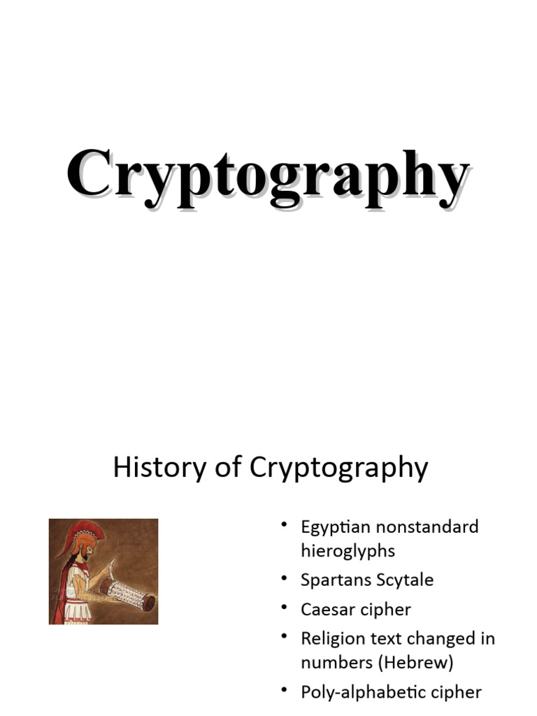 Cryptography Presentation | PDF | Cryptography | Public Key Cryptography
