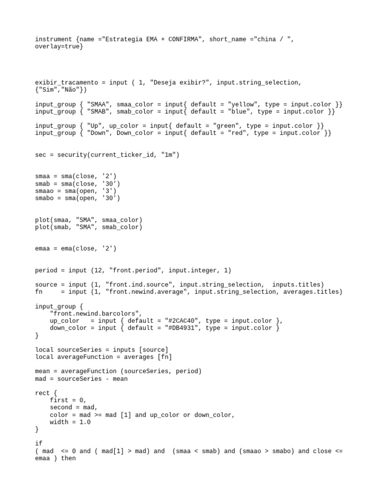 SCRIPT EMA + CONF | PDF