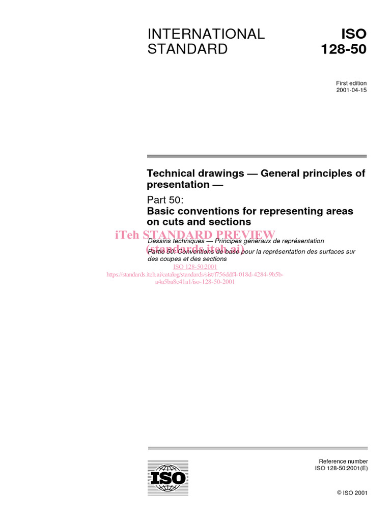 Iso 128 50 2001 | PDF | International Organization For Standardization ...
