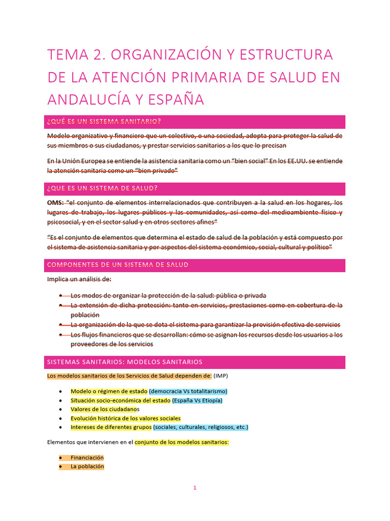 Tema 2 - Comunitaria | Descargar gratis PDF | Hospital | Asistencia sanitaria preventiva