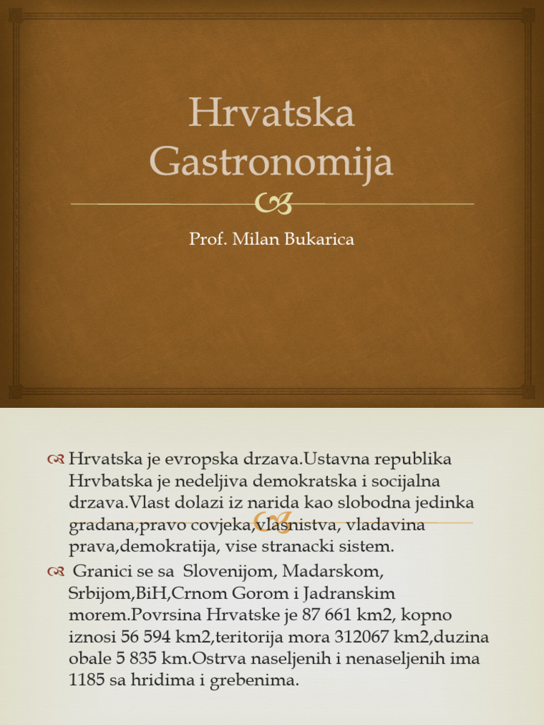 Hrvatska Kuhinja | PDF