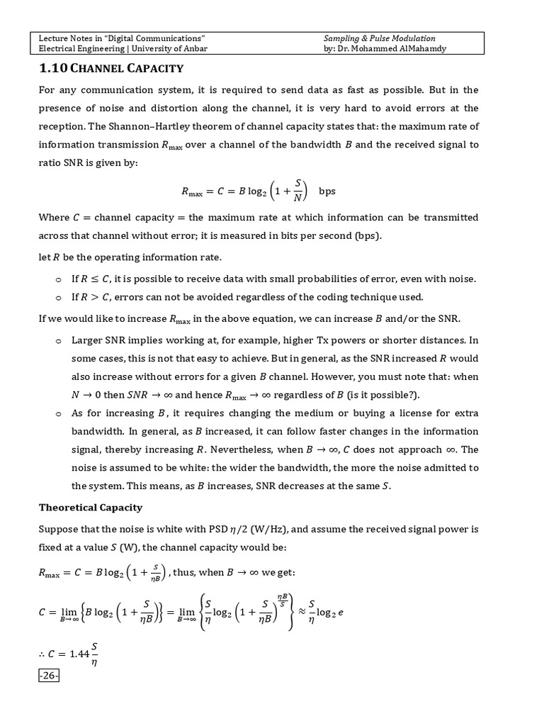 isi | PDF | Signal To Noise Ratio | Bit Rate